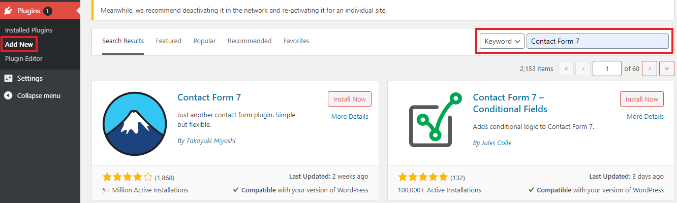 WordPress Contact Form 7 How To Install And Configure